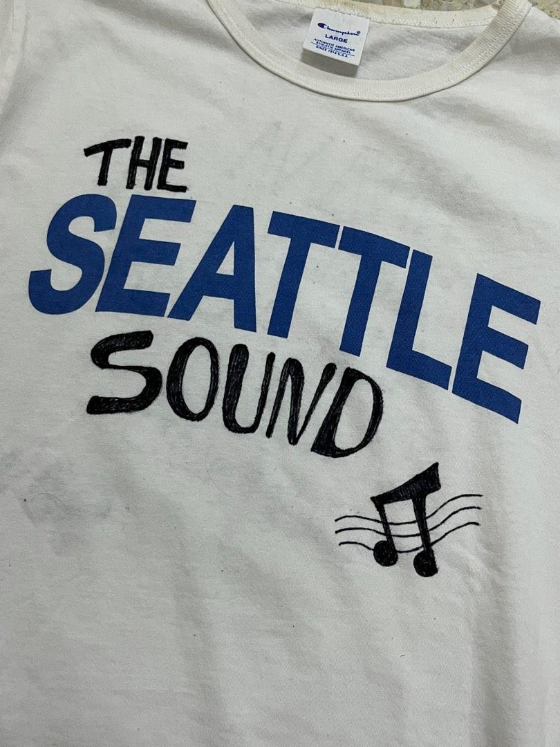 RARE! SEATTLE SOUND GRUNGE 90s TEE CHAMPION CUSTUM MADE, Men's Fashion ...