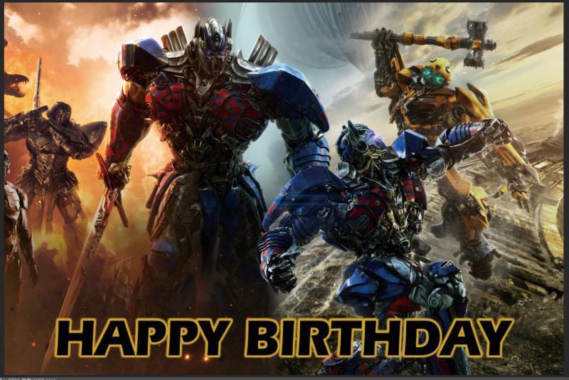 [Ready Stock]New Arrival ~Transformers ( Design 4) Happy Birthday ...