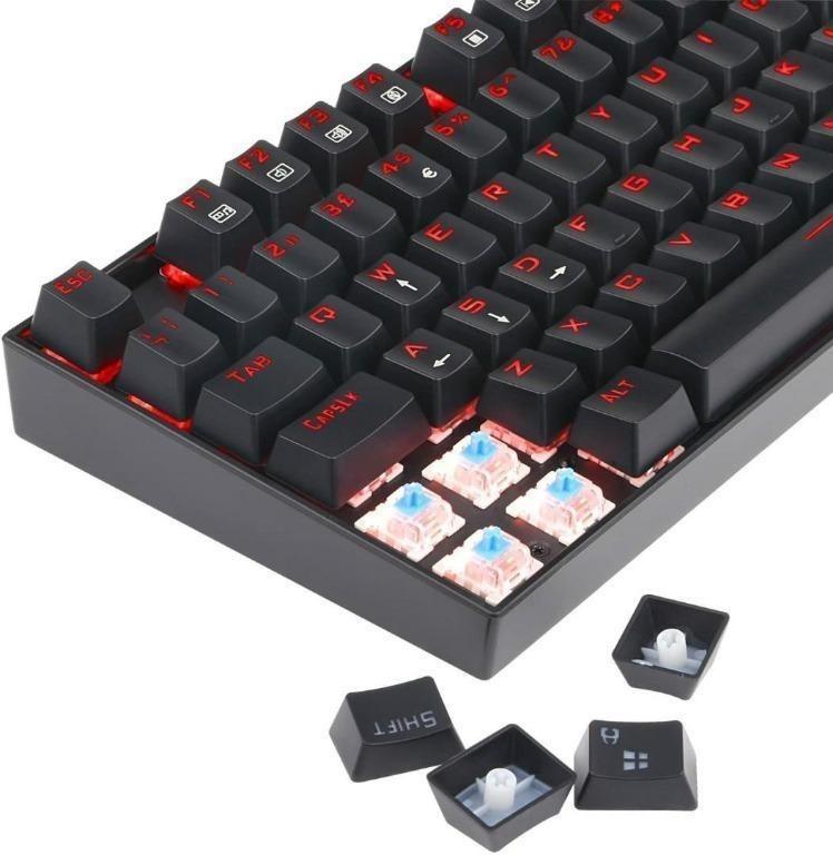 Redragon K551-UK VARA Mechanical Keyboard RED LED Backlit Gaming ...