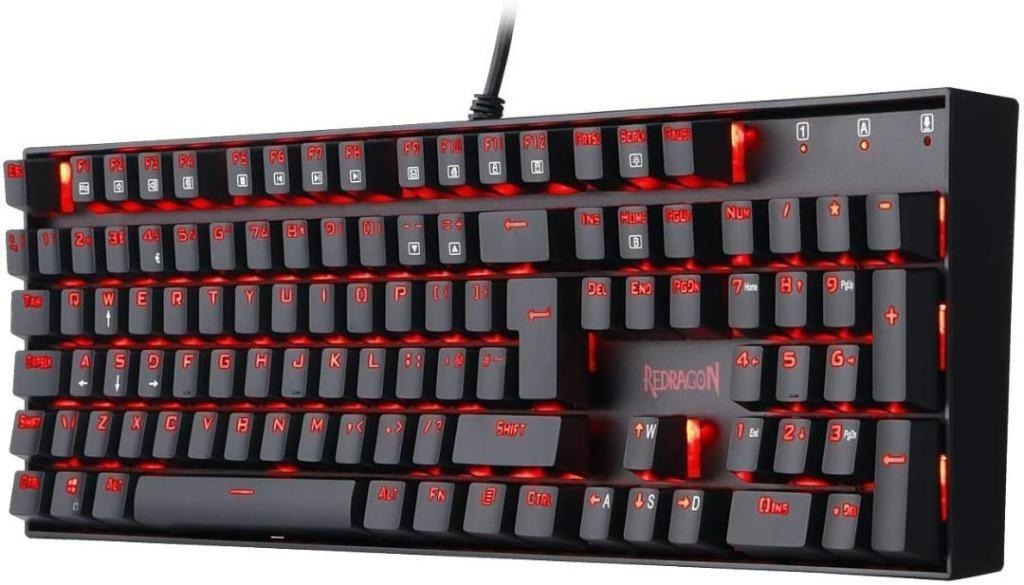 Redragon K551-UK VARA Mechanical Keyboard RED LED Backlit Gaming ...
