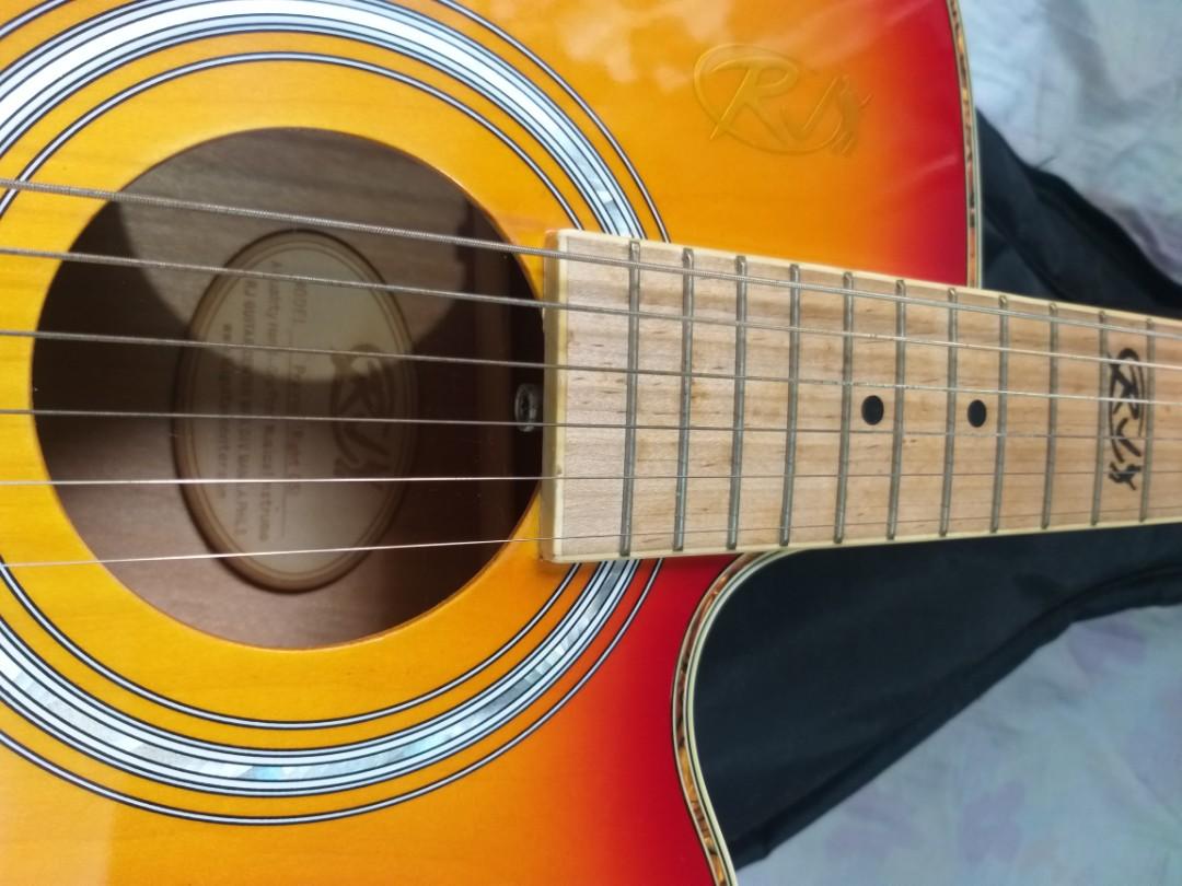 RJ Acoustic Guitar, Hobbies & Toys, Music & Media, Musical Instruments on Carousell