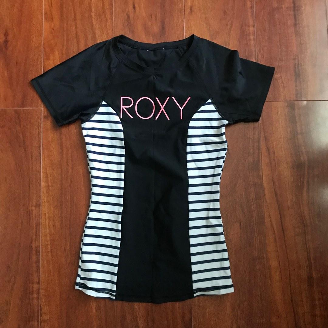 Roxy short-sleeve rash vest/swimming top, Women's Fashion, Swimwear ...