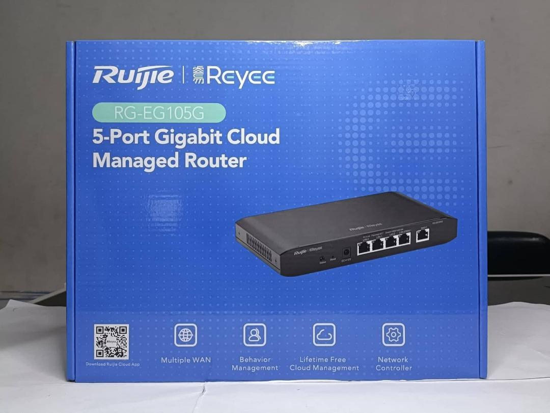 Ruijie RG-EG105G 5-Port Gigabit Cloud Managed Router, Computers & Tech ...