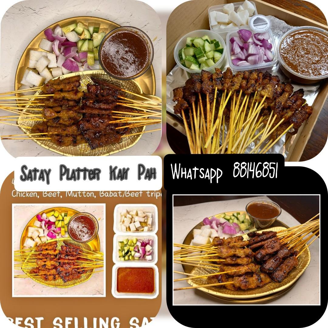 Satay Platter Original Kak Pah, Food & Drinks, Local Eats on Carousell