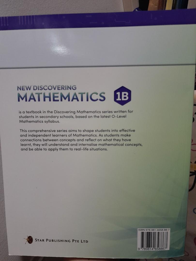 Secondary 1 Math Textbook - New Discovering Mathematics 1A & 1B ...