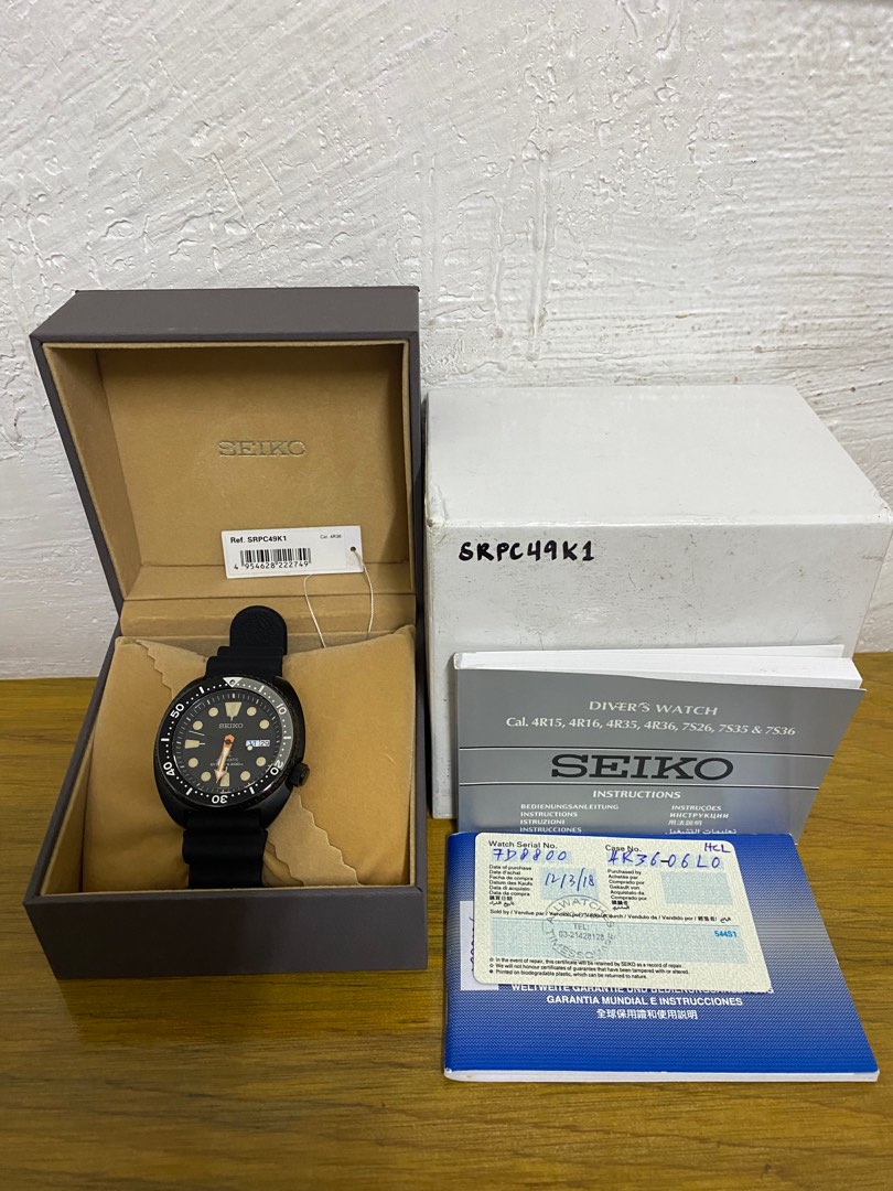 Seiko SRPC49K1 " Ninja Turtle ", Men's Fashion, Watches & Accessories ...