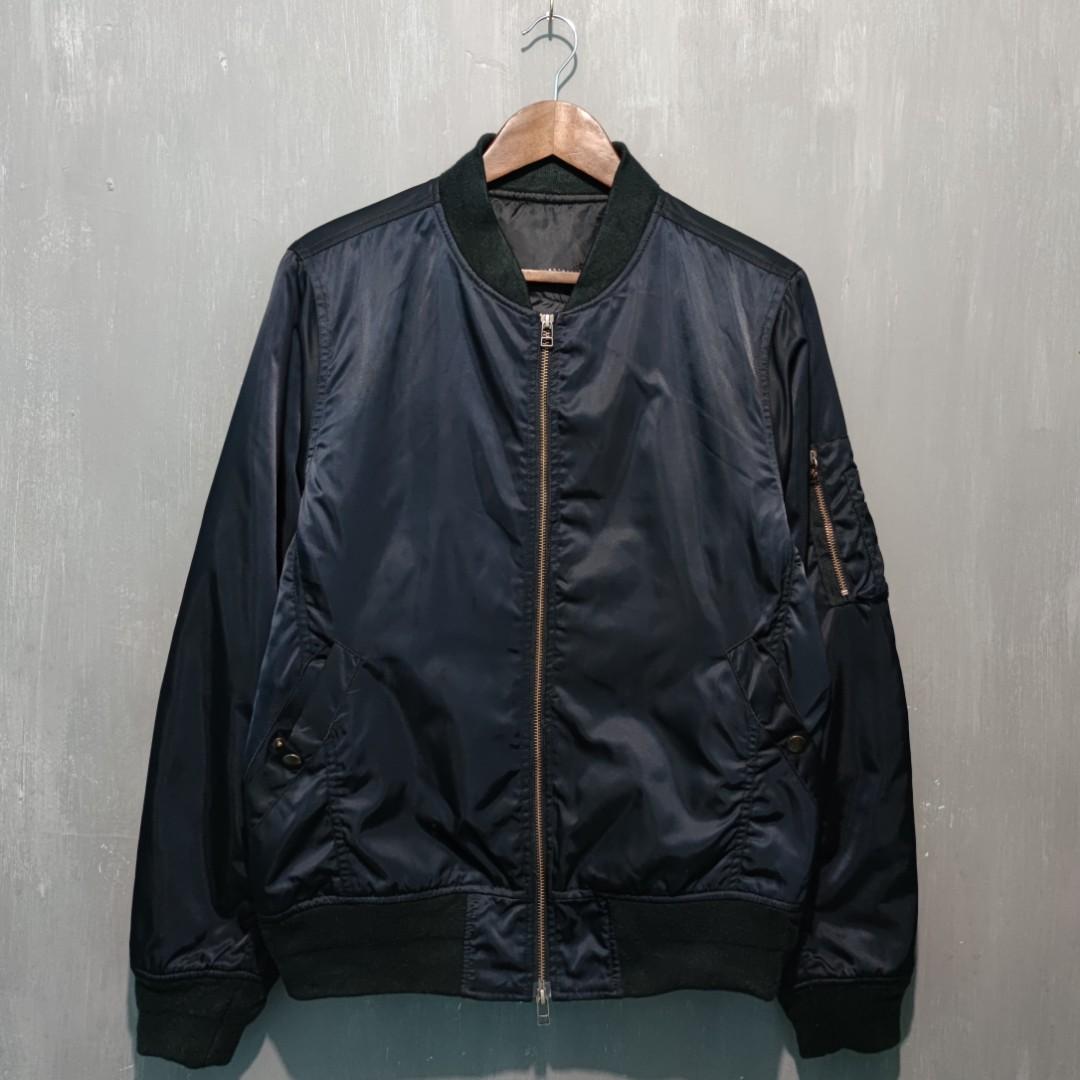 SHIPS JET BLUE LIGHT PADDED BOMBER JACKET, Men's Fashion, Coats ...