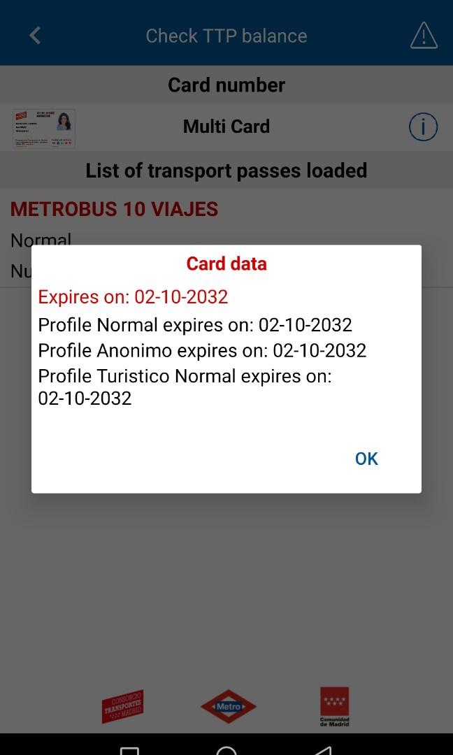 Spain-Madrid Tarjeta Public Transport Card, Hobbies & Toys, Travel ...