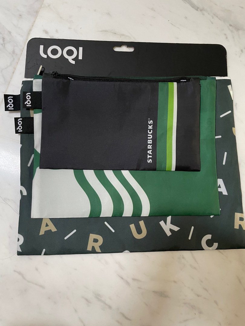 Starbucks zip pockets, Everything Else on Carousell