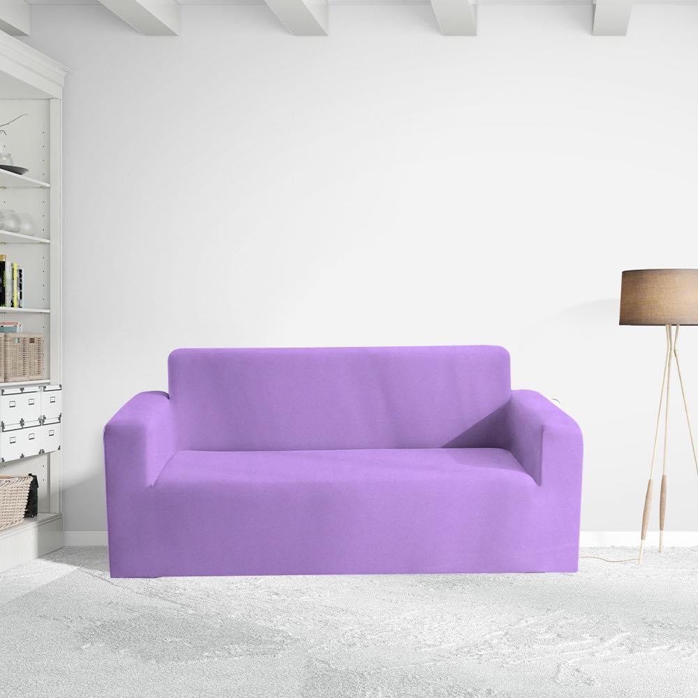 Stretchable Sofa Cover Stretch Fabric Slipcover Plain Color - Single ...
