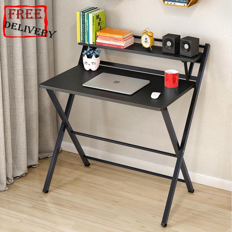 Study Table Folding Desk 80cm Table Cash on delivery, Furniture & Home ...