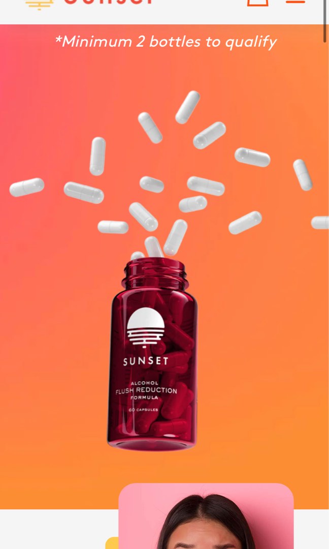 Sunset forte advanced alcohol flush reduction (60 capsules), Health ...