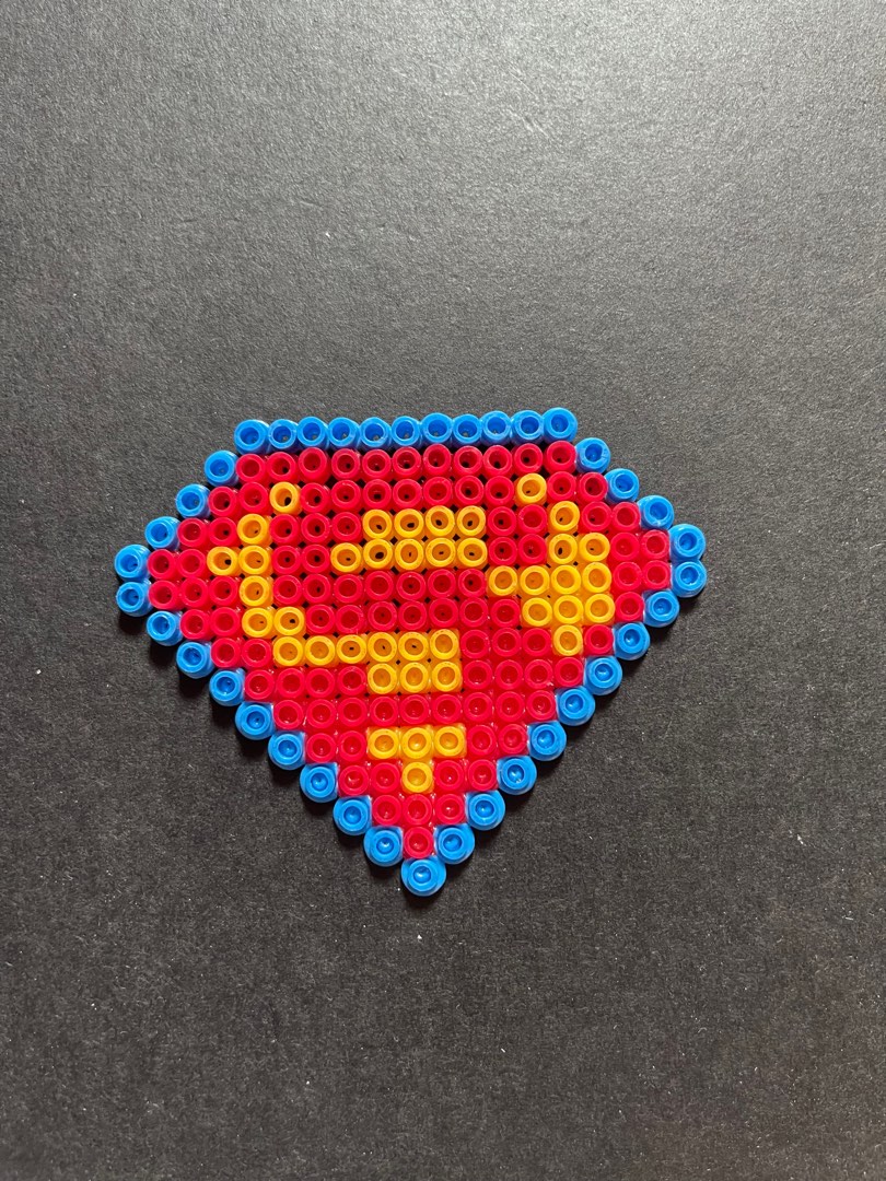 Superman Pyssla, Hobbies & Toys, Stationery & Craft, Handmade Craft on ...