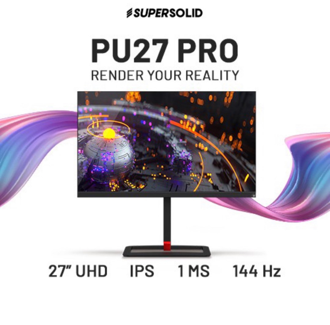 SuperSolid 4K 27” Monitor PU27 Pro, Computers & Tech, Parts ...