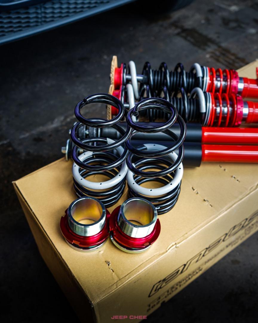 Suzuki Swift Sport ZC31S Tanabe Sustec Pro CR Coilover, Car Accessories, Accessories on Carousell