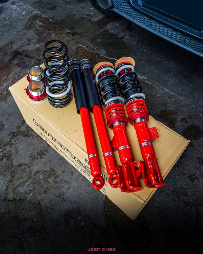 Suzuki Swift Sport ZC31S Tanabe Sustec Pro CR Coilover, Car Accessories, Accessories on Carousell