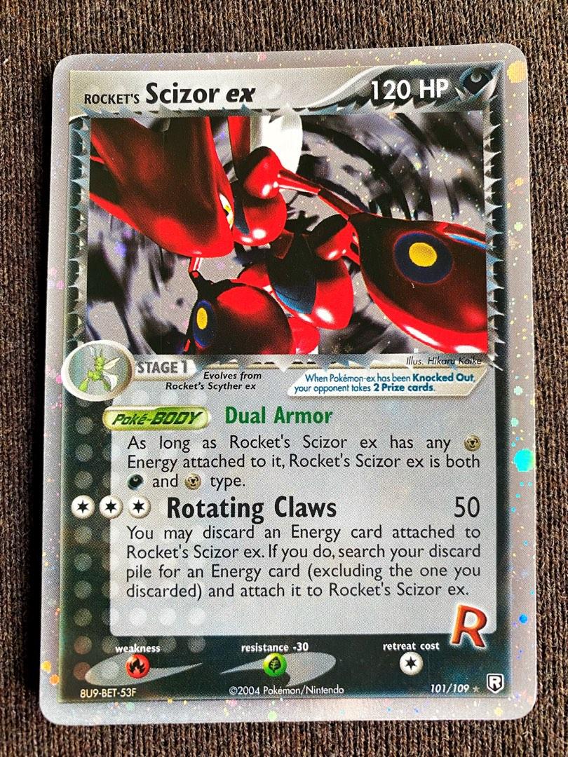 Team Rocket Returns Scizor, Hobbies & Toys, Toys & Games on Carousell