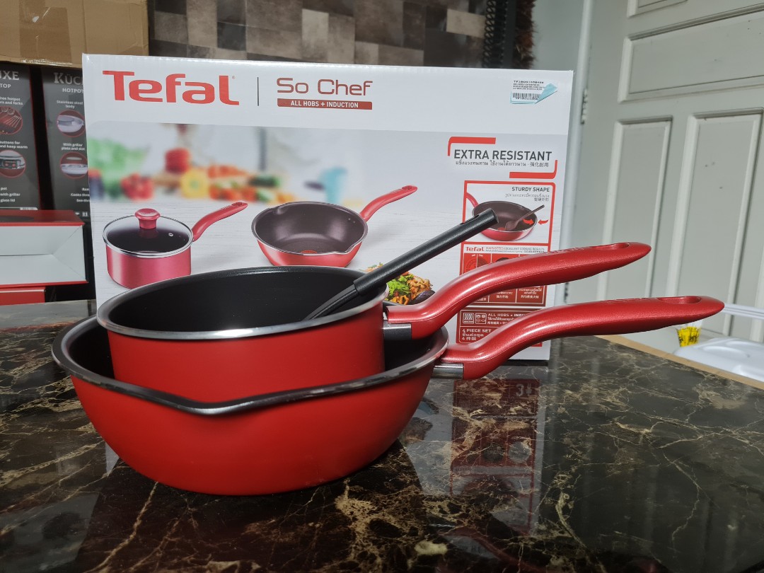 Tefal So Chef 4pc Set, Furniture & Home Living, Kitchenware & Tableware ...