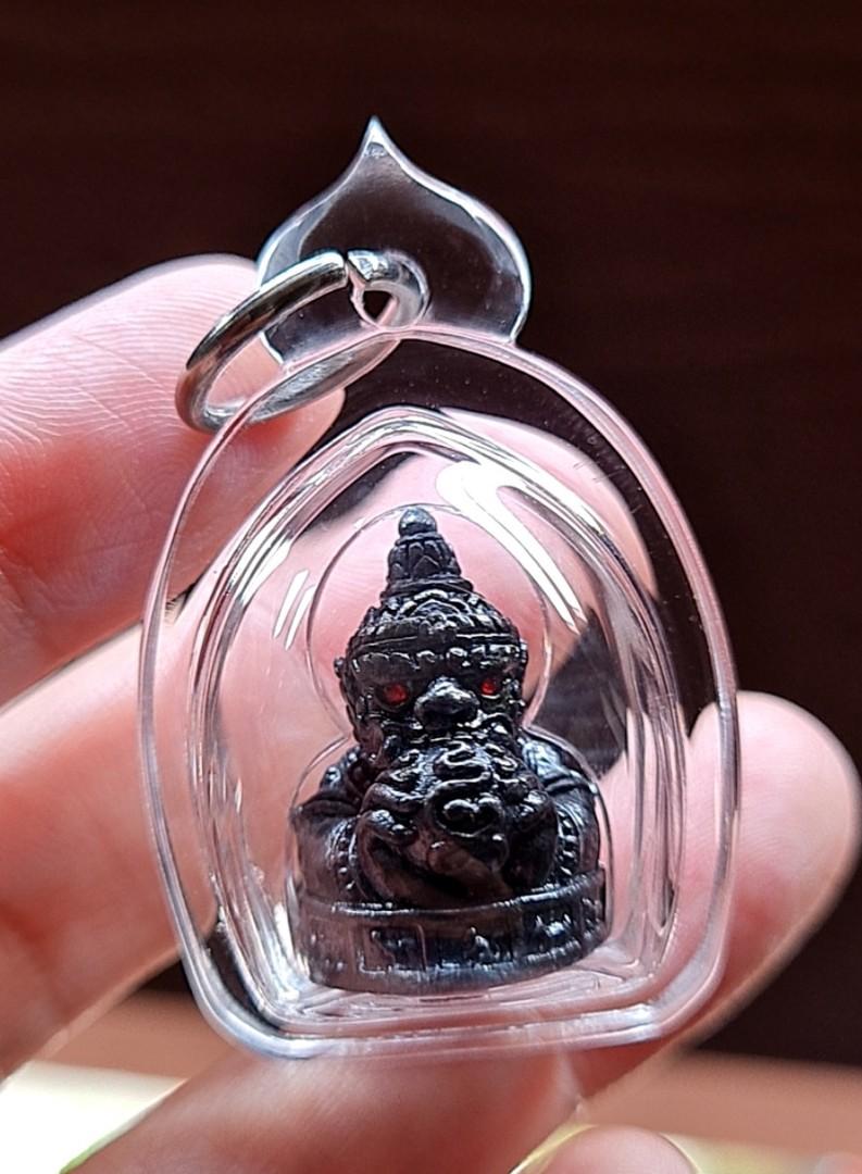 Thai amulet phra rahu om moon Lp Eaum , with waterproof case., Hobbies ...