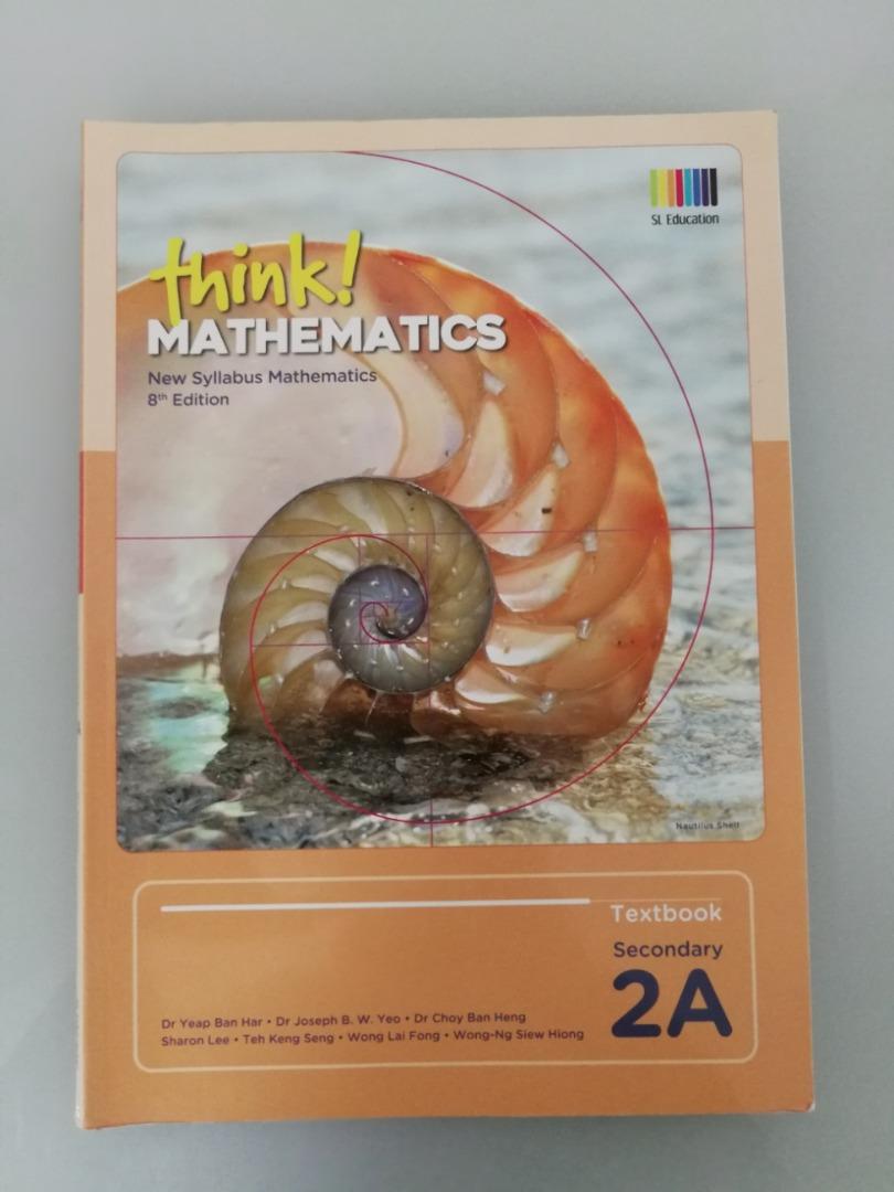 THINK? MATHEMATICS Textbook Secondary 2A 8th Edition SL Education ...