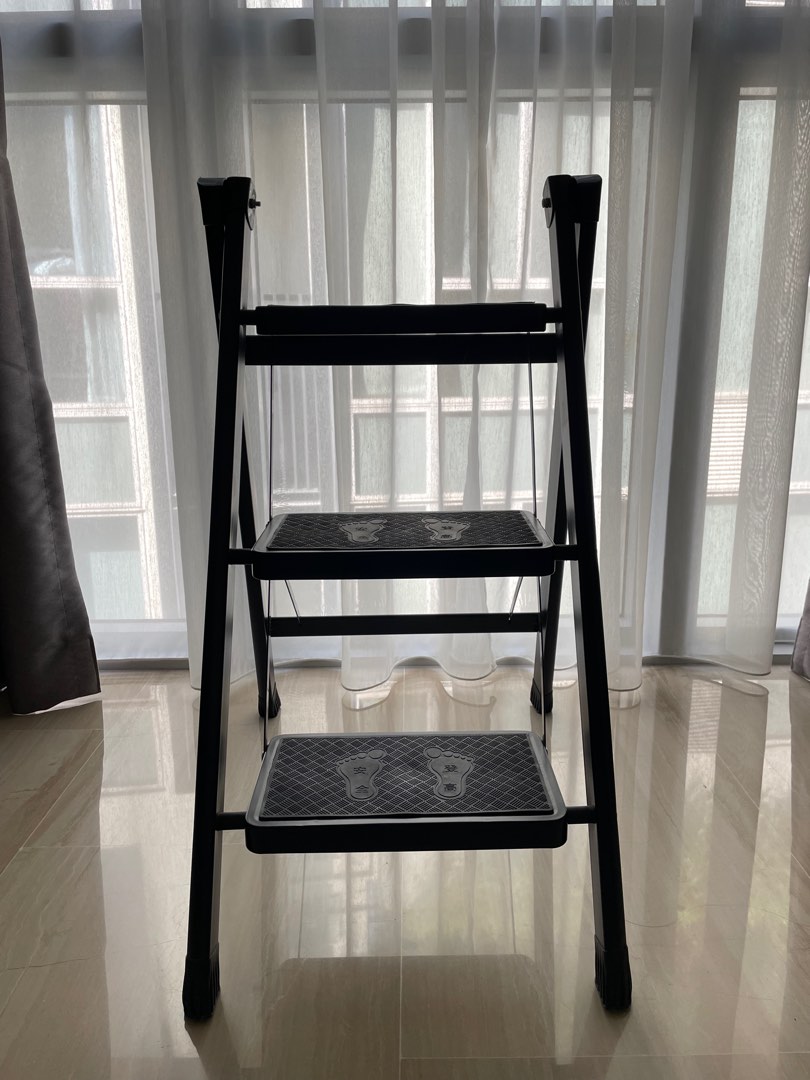 Three step Pedal ladder, Furniture & Home Living, Furniture, Other Home ...