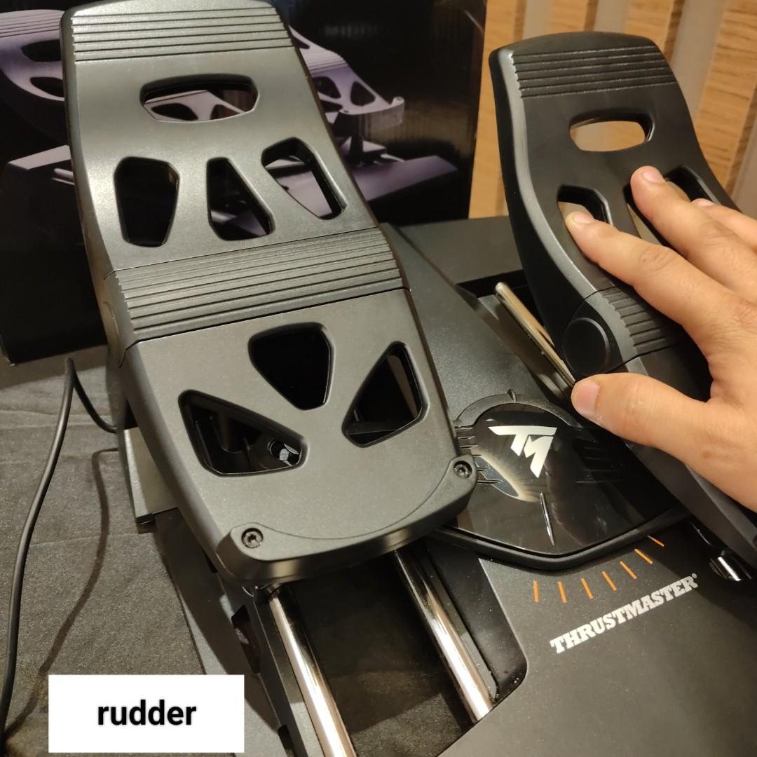 Flight Rudder FLIGHT SIMULATION -Thrustmaster, Video Gaming, Gaming ...