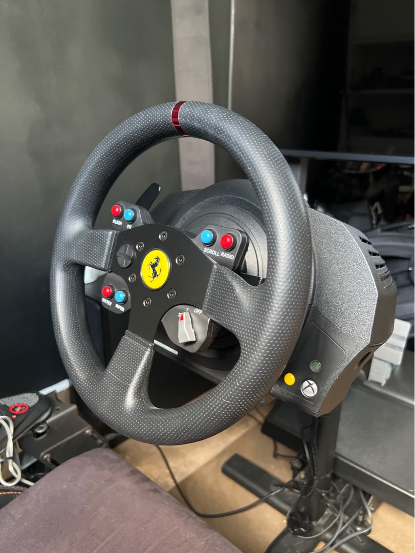 Thrustmaster TX /w Ferrari 458 Wheel Add On, Video Gaming, Gaming ...