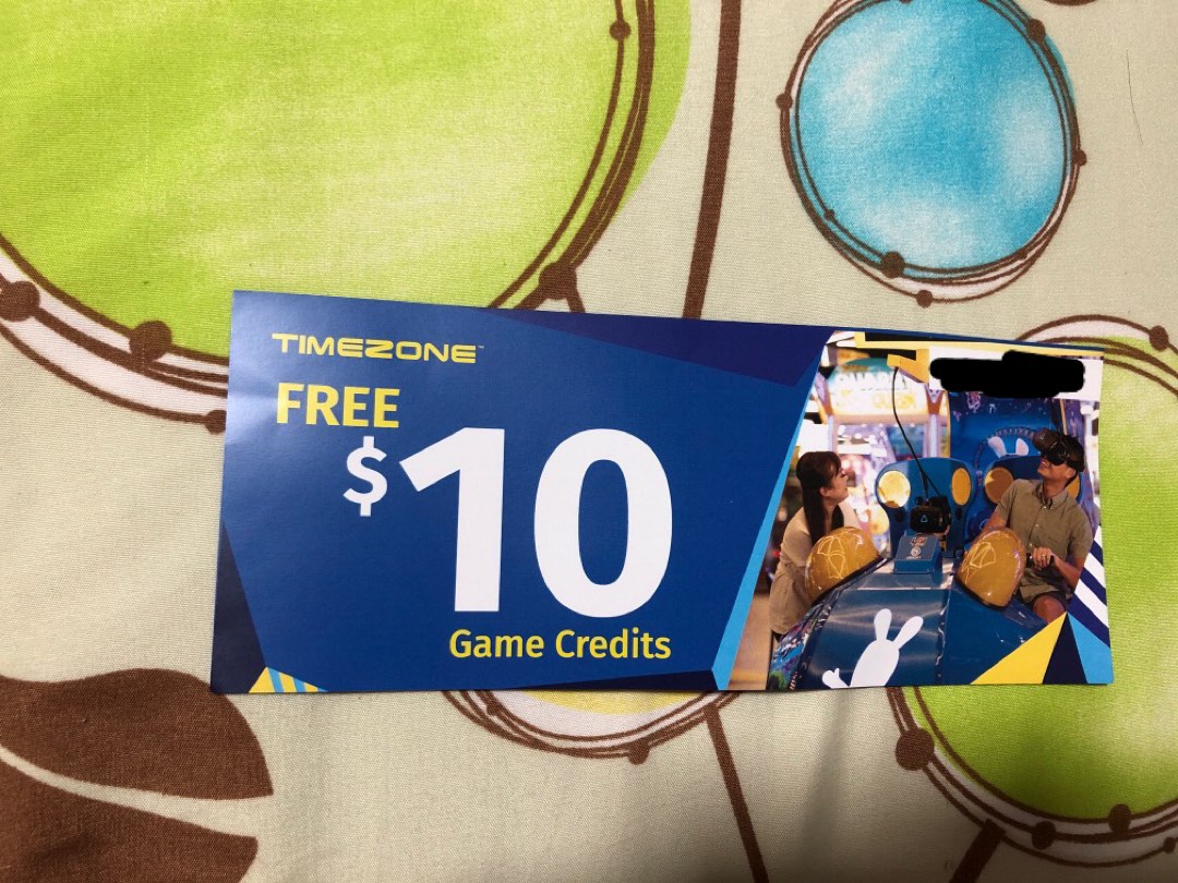 Timezone game credits (exchange for NTUC VOUCHER), Tickets & Vouchers ...
