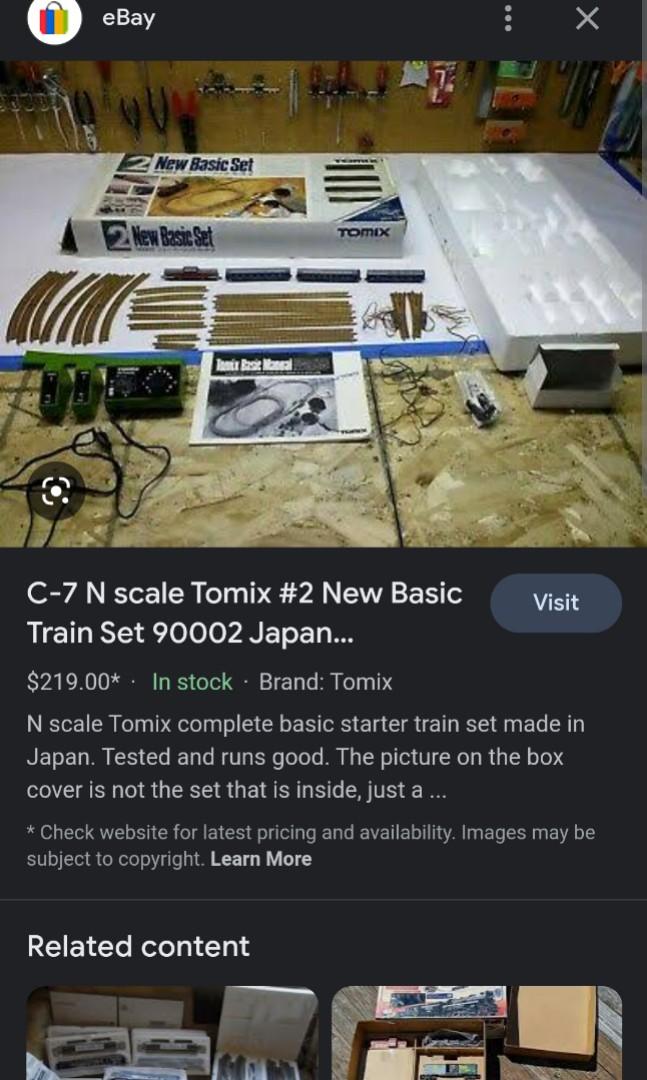 TOMIX New Basic Set 2 (Vintage Train Set), Hobbies & Toys, Toys & Games on Carousell