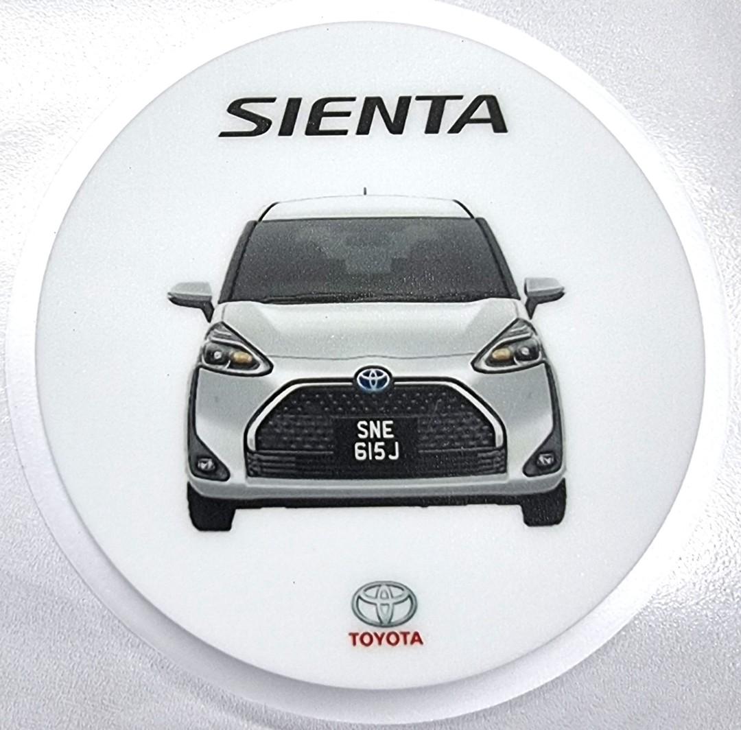 Toyota Sienta Customised Car Plate Number Car Decal, Hobbies & Toys ...