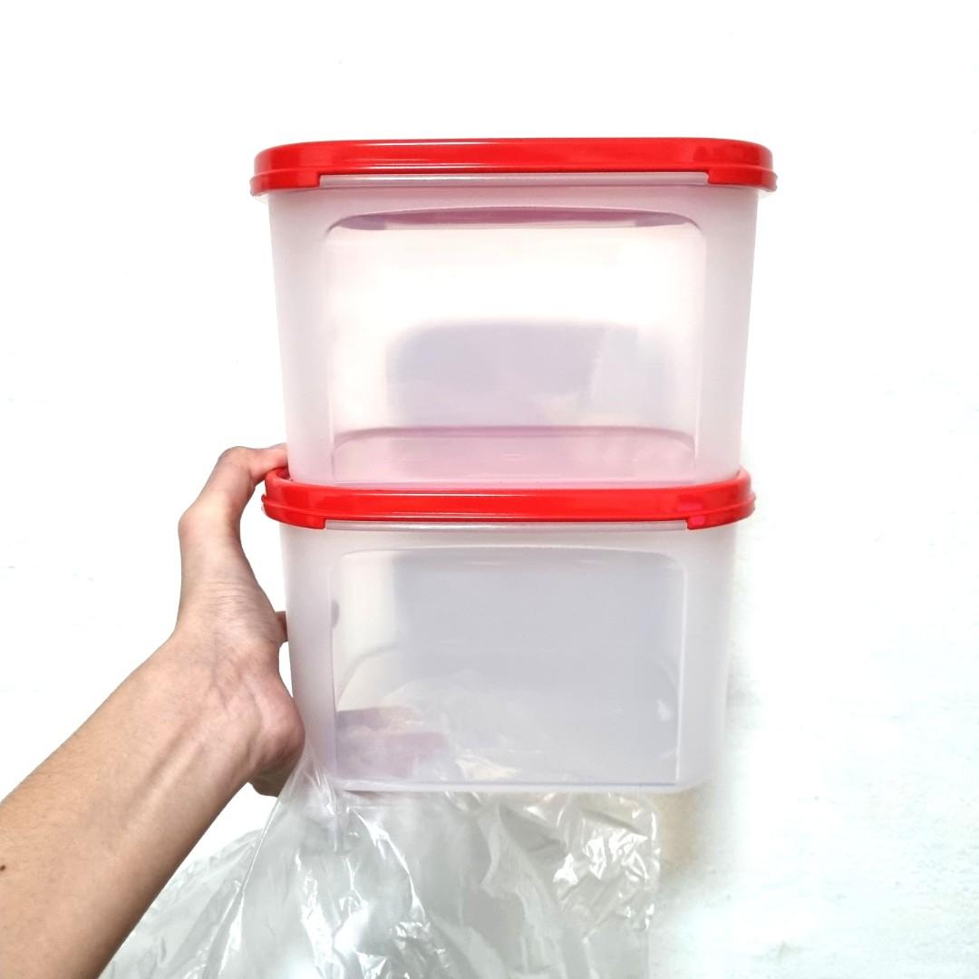 Tupperware 2.6L Modular Mate Square II Container Box Set of 2 ...