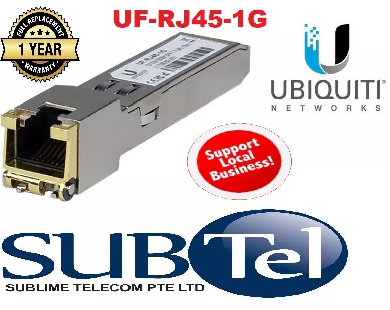 UF-RJ45-1G Ubiquiti Networks Copper Fiber Module UACC-CM-RJ45-1G ...