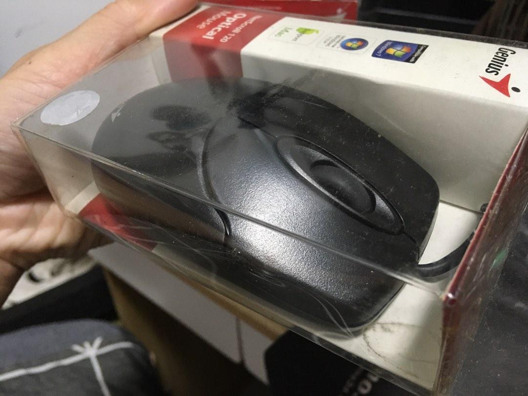 全新USB光學滑鼠 Genius NetScroll 120 optical mouse(黑色), 電腦＆科技, 電腦周邊及配件, 電腦滑鼠及 ...