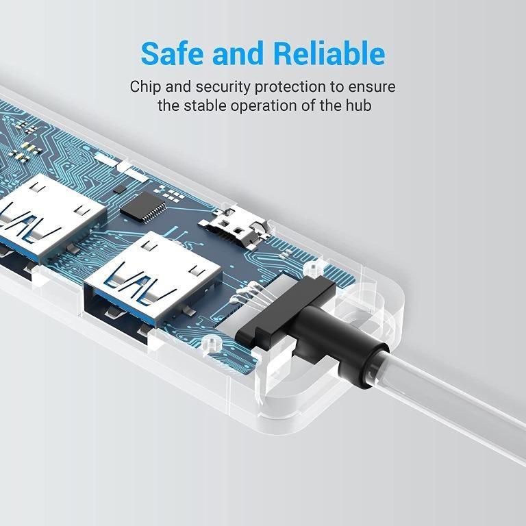 USB hub,VENTION 4-port USB 3.0 HUB Ultra Slim USB splitter Charging ...
