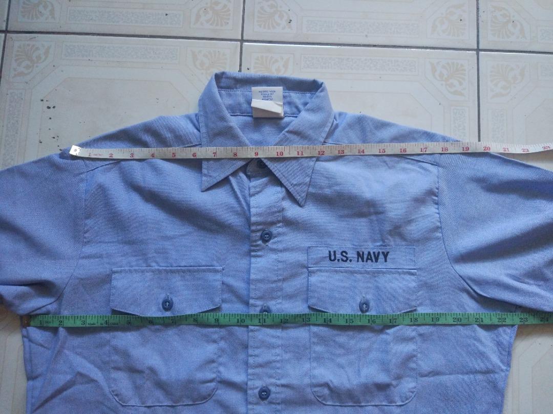 USN Utility Shirt M, Men's Fashion, Tops & Sets, Formal Shirts on Carousell