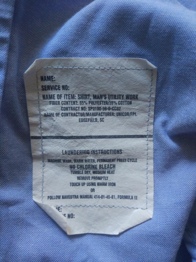 USN Utility Shirt M, Men's Fashion, Tops & Sets, Formal Shirts on Carousell