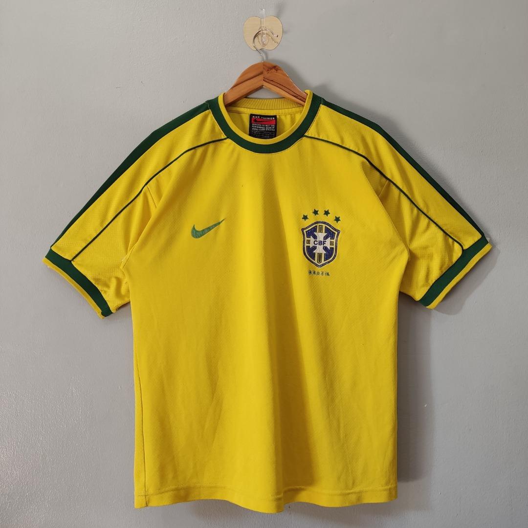 Vintage Nike CBF Brazil Jersey Kit, Men's Fashion, Tops & Sets, Tshirts ...