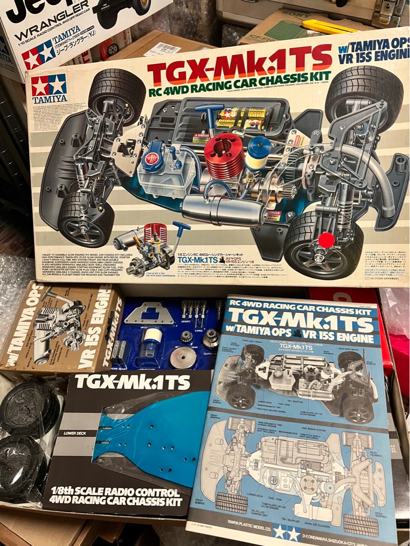 Vintage Tamiya 1/10 RC Engine Car - TGX-Mk.1 TS with Tamiya OPS VR-15S ...
