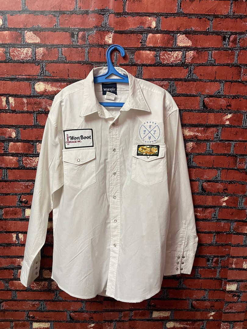 Vintage Wrangler Rodeo Western Shirt, Men's Fashion, Tops & Sets ...