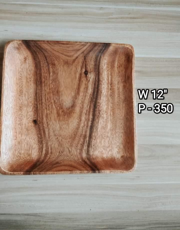 Wooden plates 750 per set, Furniture & Home Living, Kitchenware ...