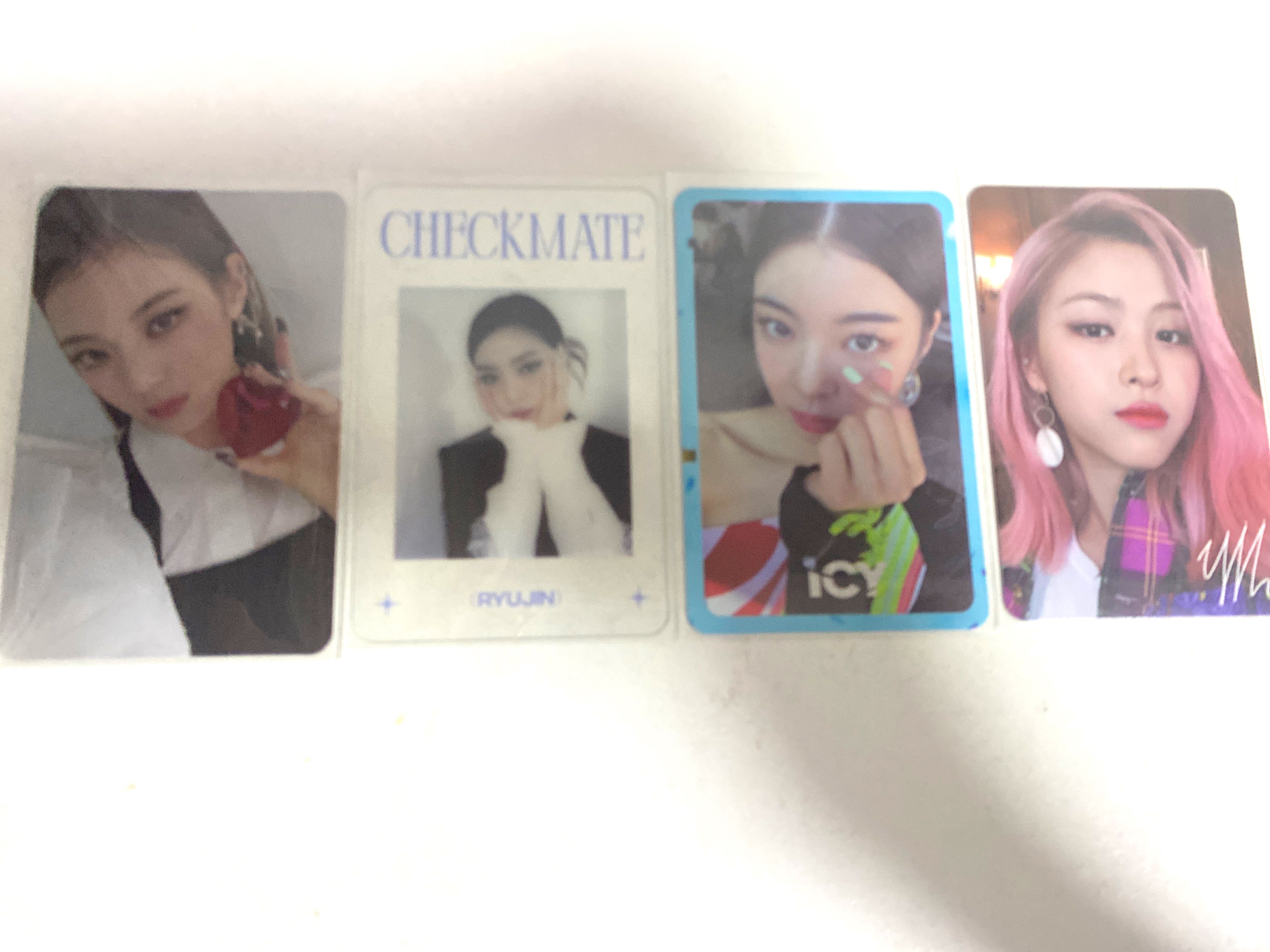 WTT itzy ryujin lia chaeryoung yeji yuna checkmate itzicy photocard ...