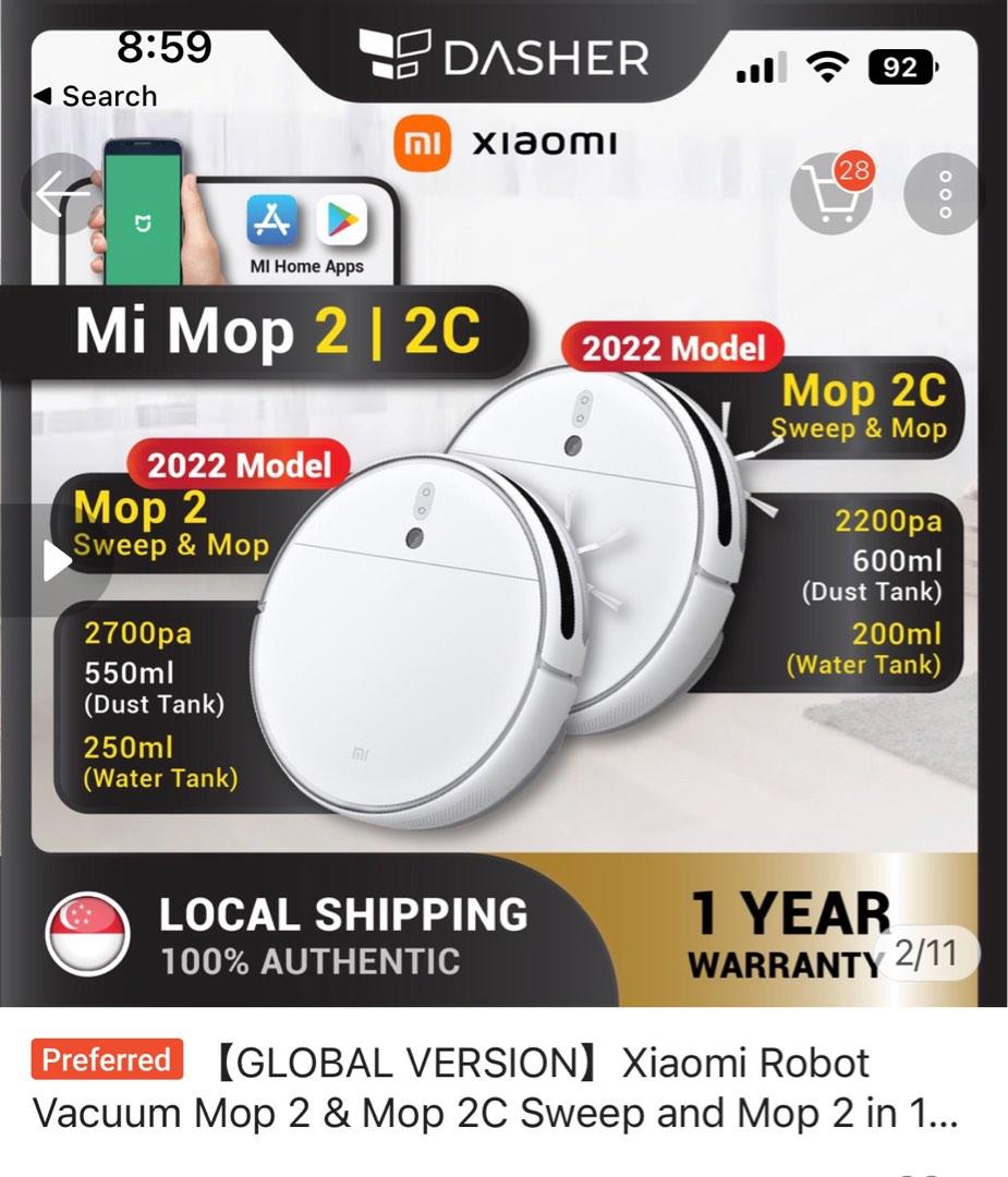 Xiaomi Robot Vacuum Mop C Tv Home Appliances Vacuum Cleaner Housekeeping On Carousell