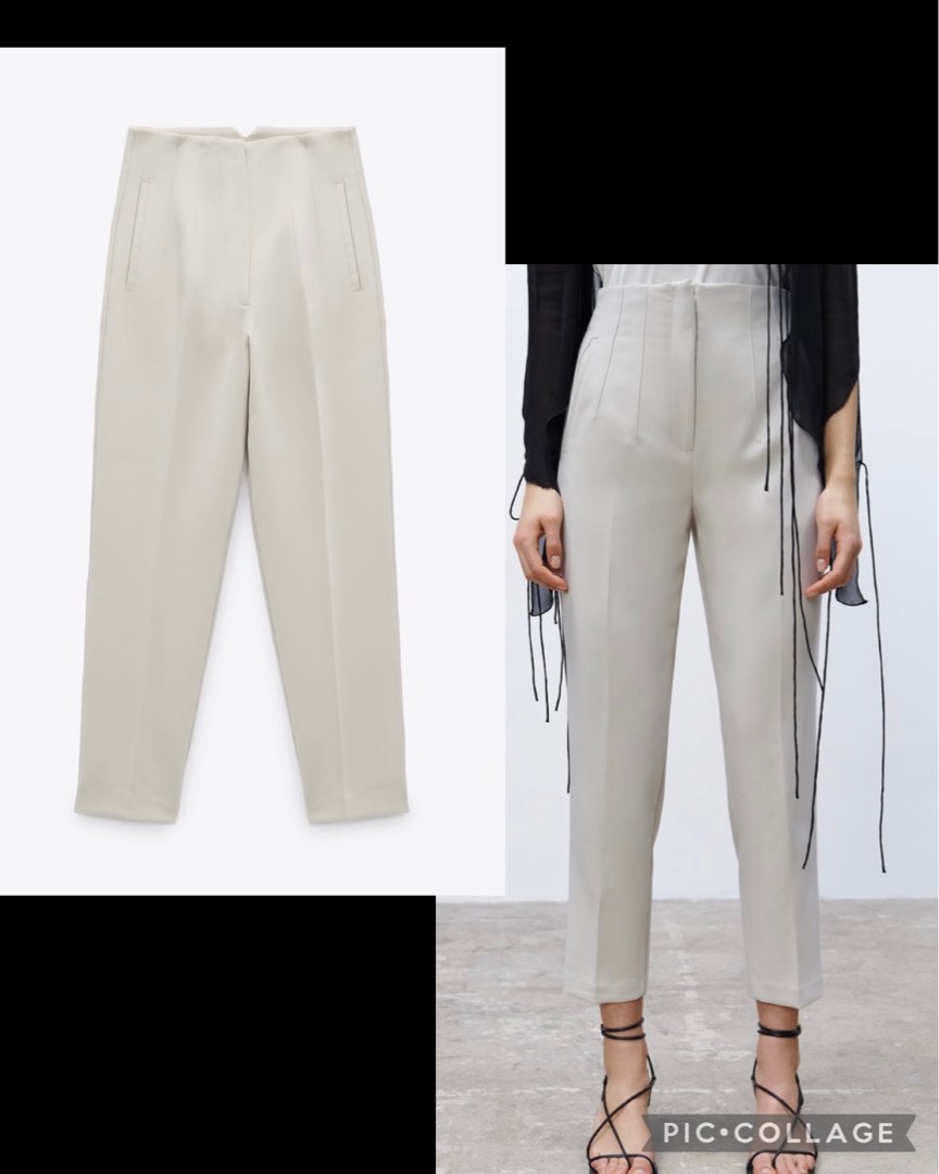 Zara Highwaist Trouser, Women's Fashion, Bottoms, Other Bottoms on ...