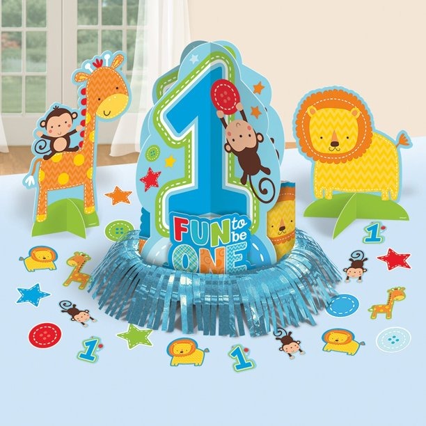 1st Birthday Table Decorating Kit "Fun to be One", Hobbies & Toys ...