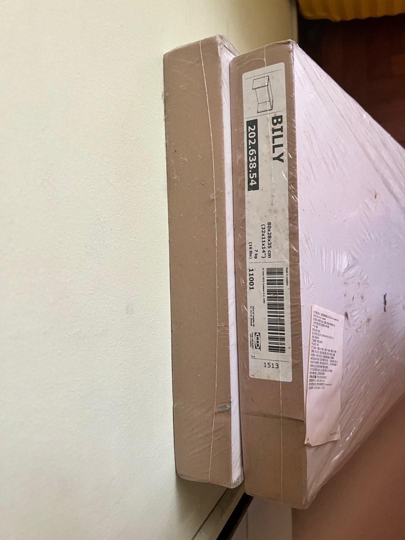 2 x IKEA brand new Billy bookcase height extension unit 80x28x35 White ...
