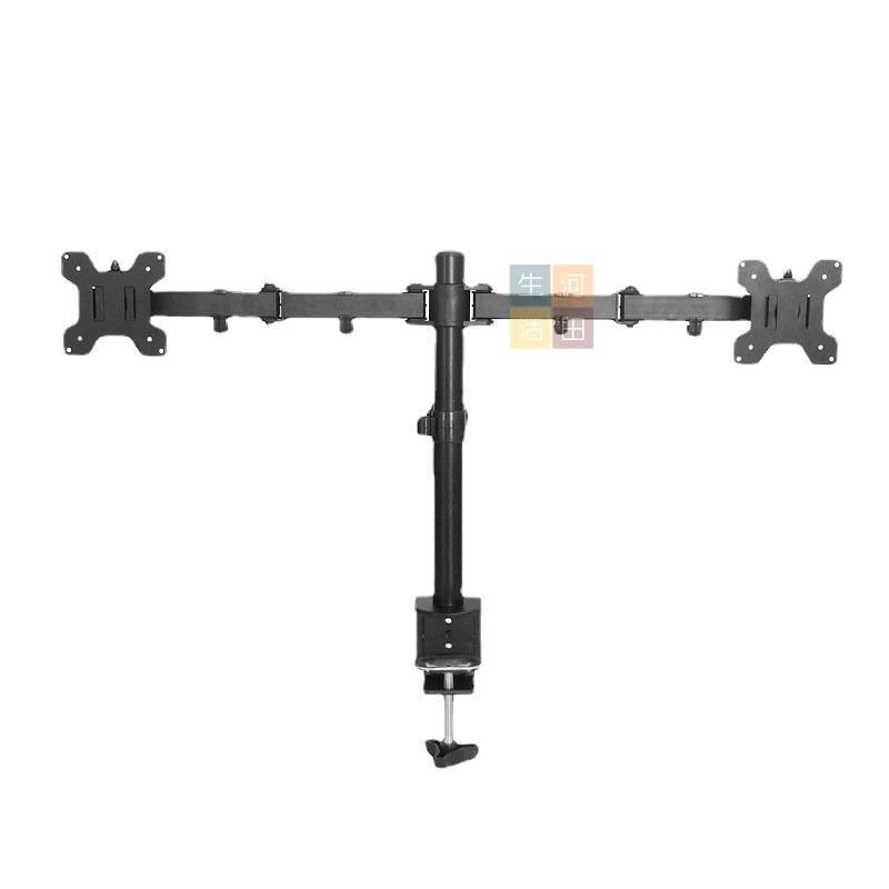 360° rotatable dual-screen monitor stand/17-27 inch desktop clamp-type ...
