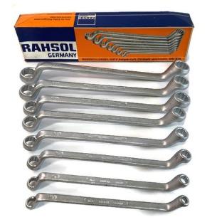 8 pc. Rahsol Super Heavy Duty Double Offset Box Wrench Spanner Set 6 to ...
