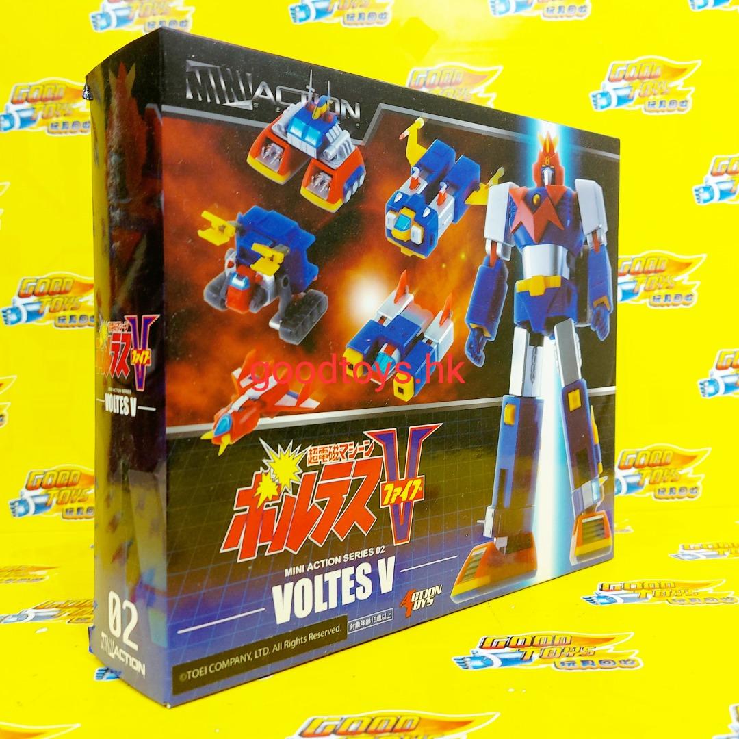 中古已開封 ACTION TOYS MINI ACTION SERIES 02 VOLTES V V型電磁俠 V形電磁俠, 興趣及遊戲, 玩具 ...