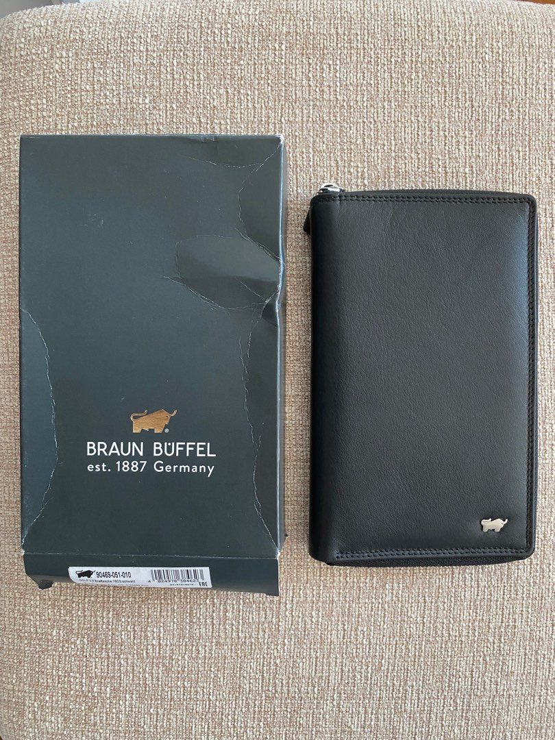 全新德國 Braun Buffel 品牌男裝銀包 ELEGANT GERMAN BRAND BRAUN BUFFEL L'HOMME ZIP ...