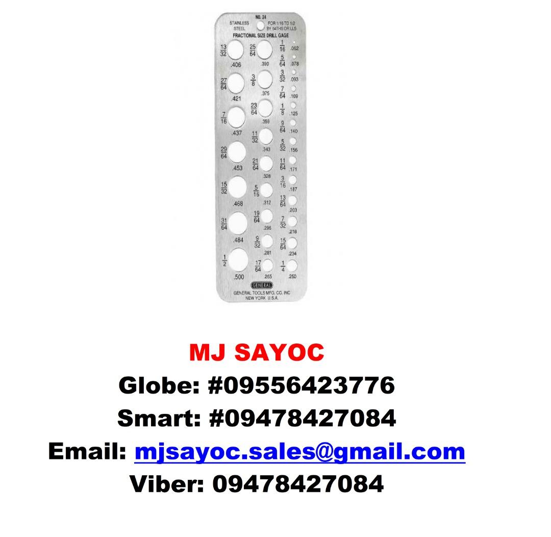 " GENERAL " DRILL GAGE, Commercial & Industrial, Construction Tools ...